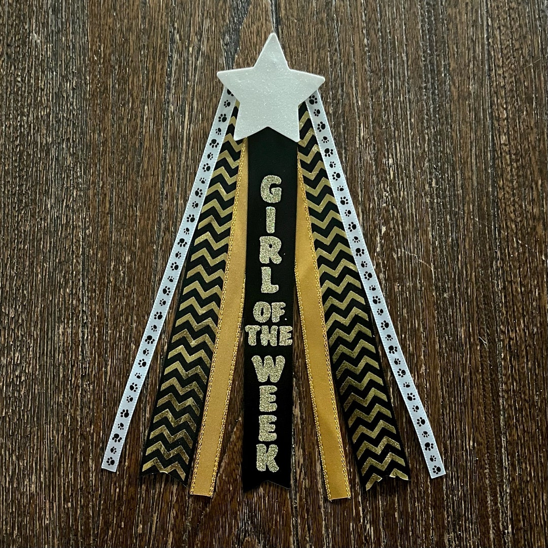 Girl/cheerleader/dancer of the Week LAPEL PINS - Award Ribbon/pin Me ...