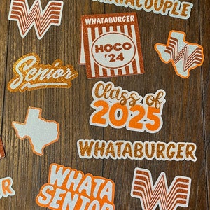 WHATABURGER Homecoming Mum Custom, One of a Kind Triple-flower Heart ...
