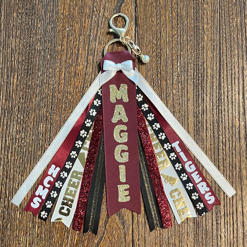 Keychain Maroon - Etsy