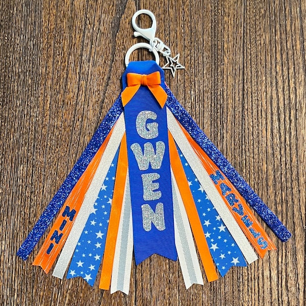 Ribbon Keychain - Etsy
