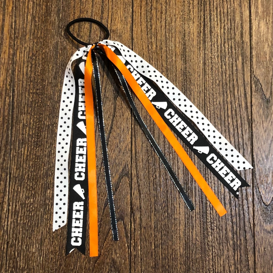 CHEER HAIR RIBBONS - Ponytail Holder Ponies Tie Bow (custom/any Color ...