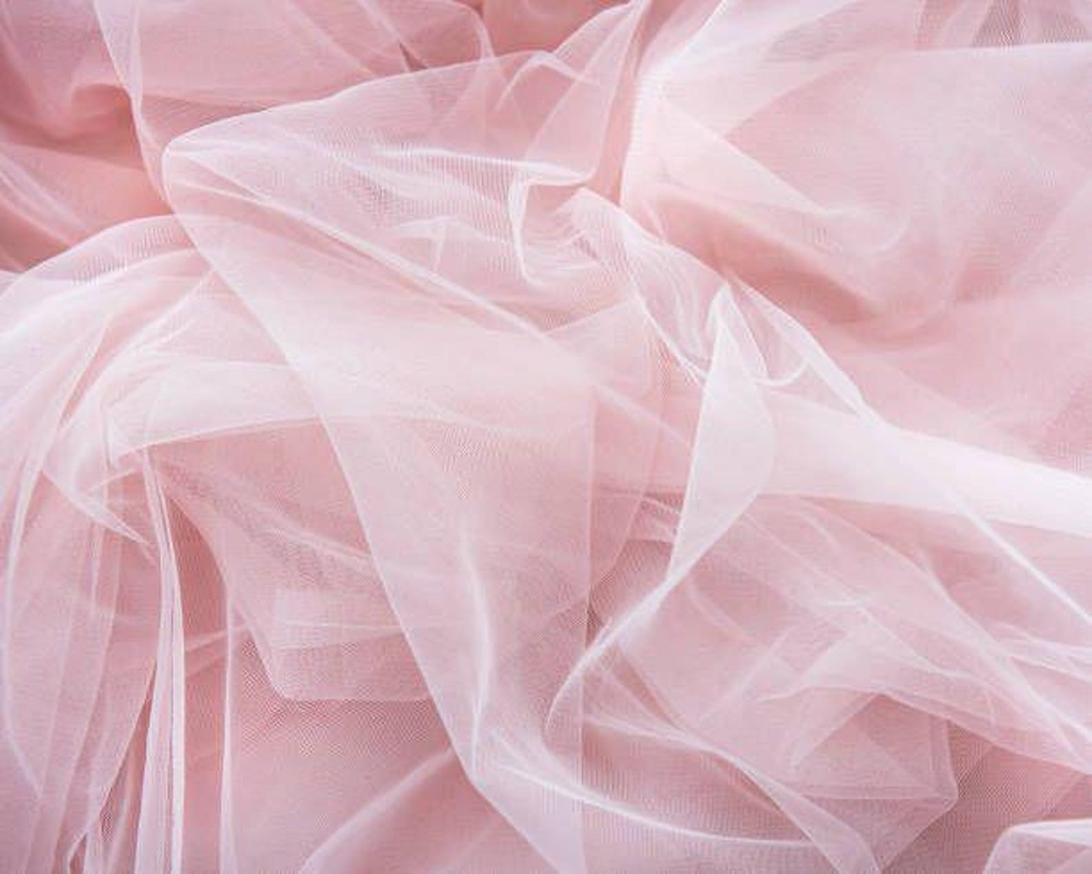 Premium Soft Tulle Fabric by the Yard, 65" Wide Italian Soft Net Fabric ...