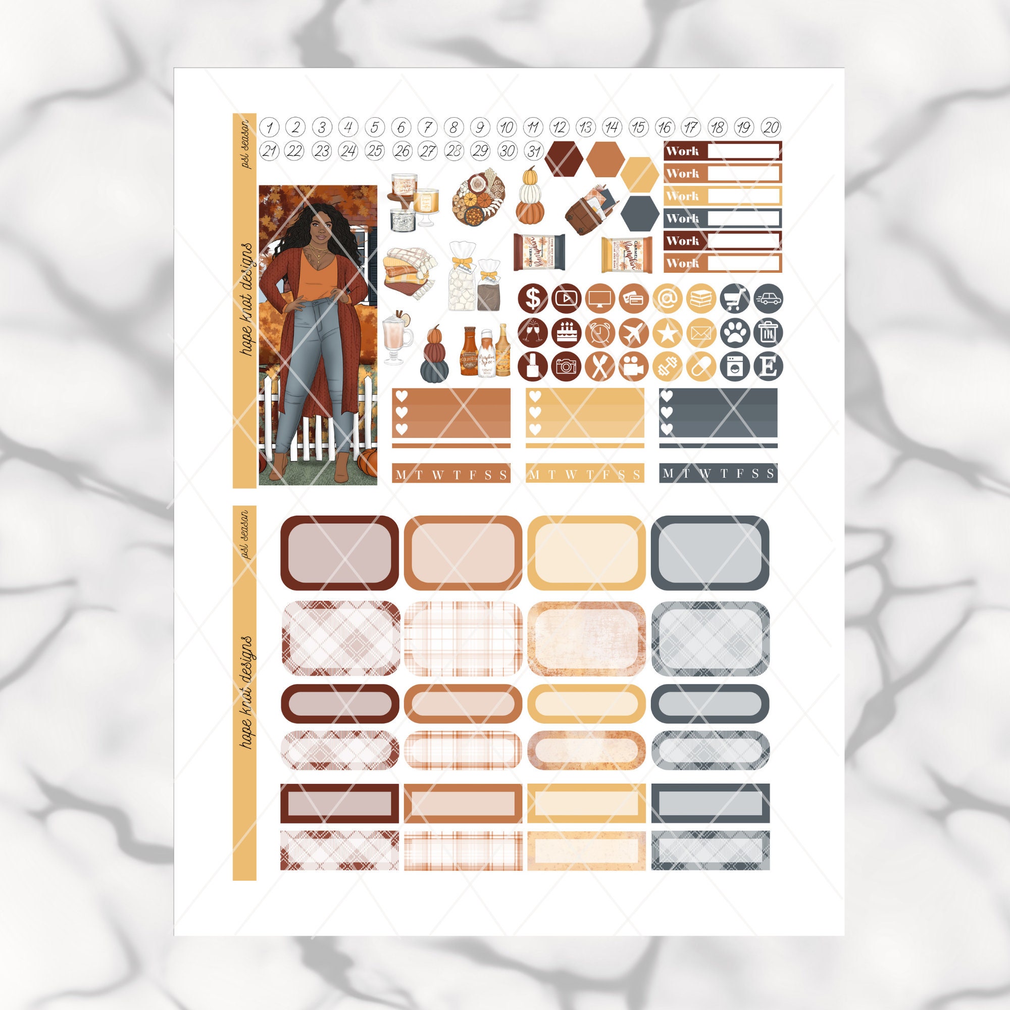 PSL Season Printable Weekly Vertical Planner Sticker Kit/standard Size ...