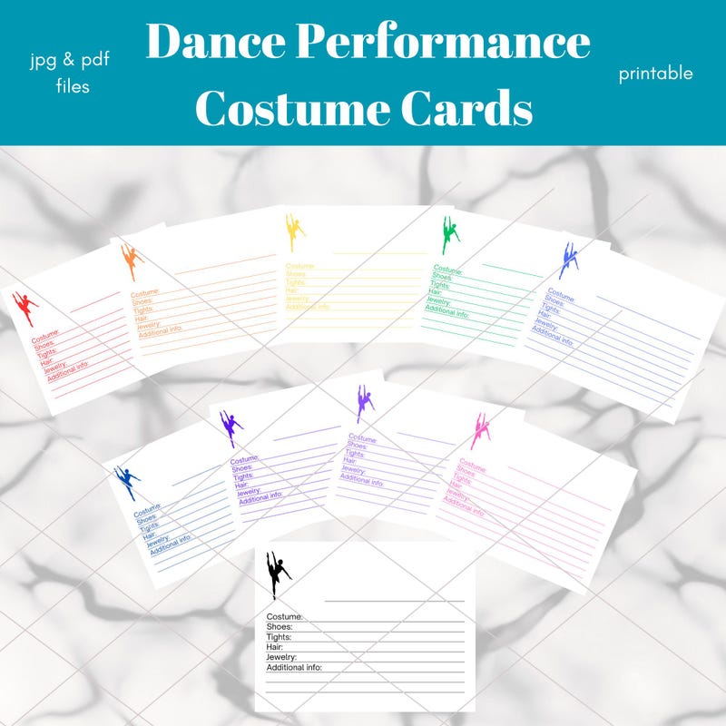 Dance Recital Card - Etsy