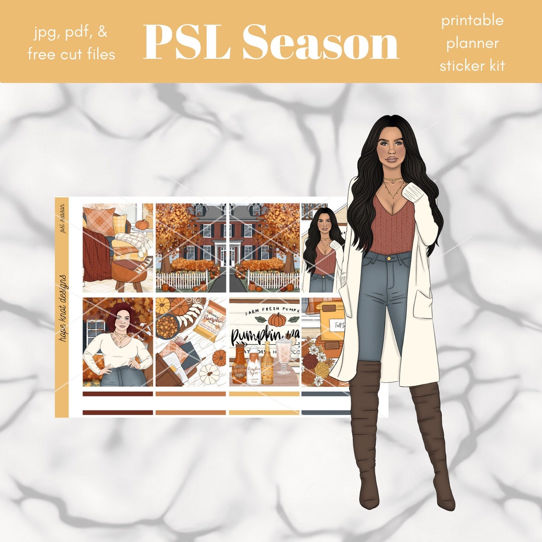 PSL Season Printable Weekly Vertical Planner Sticker Kit/standard Size ...
