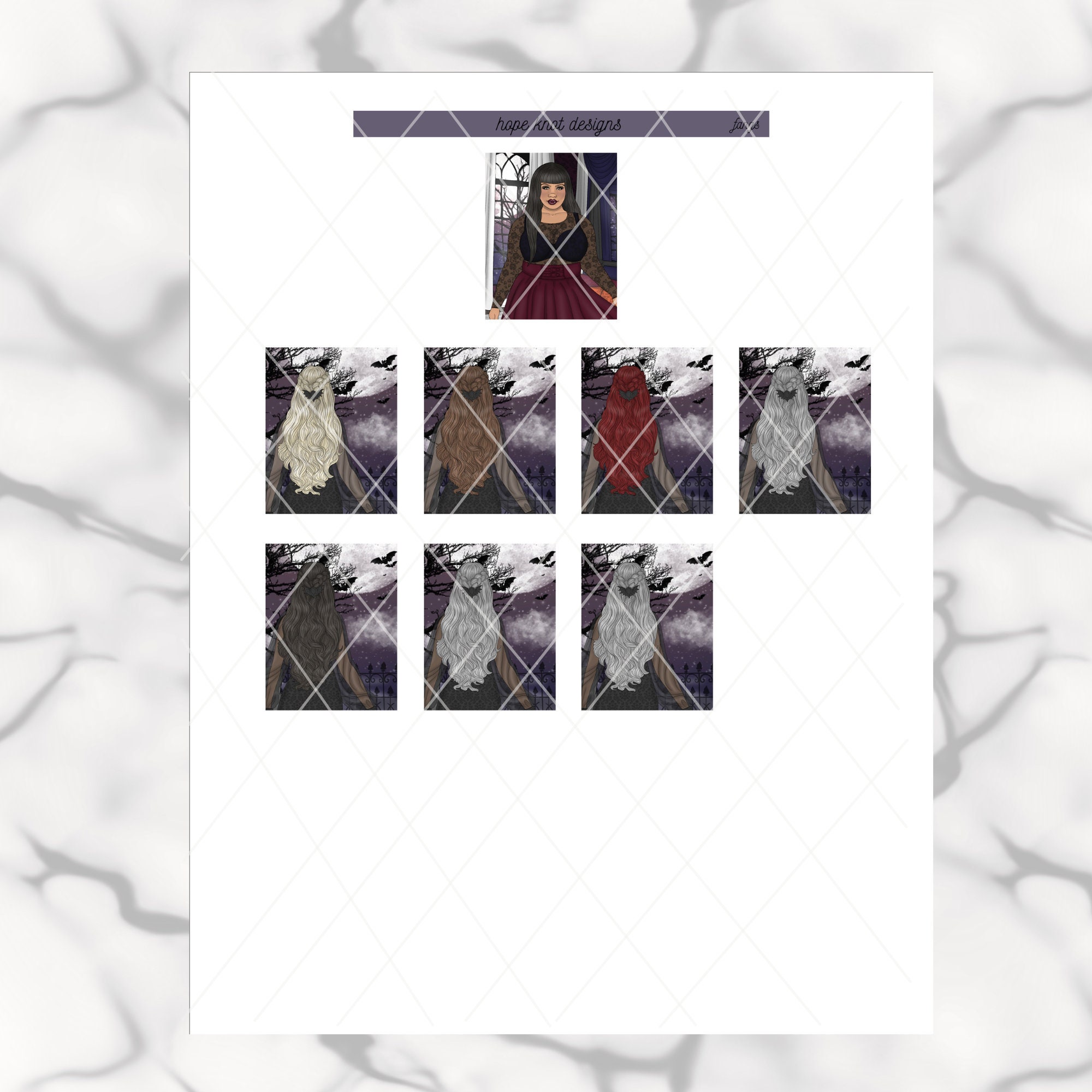 Fangs PRINTABLE Weekly Vertical Planner Sticker Kit/standard - Etsy