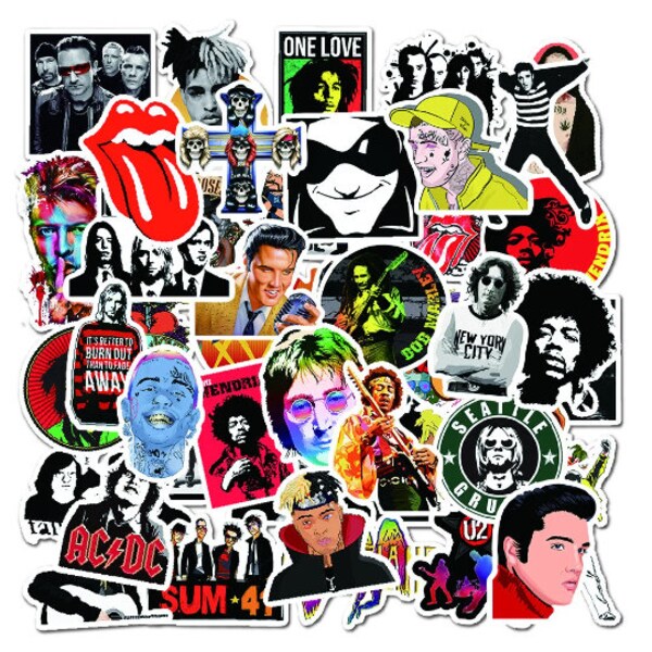 Rock Band Stickers - Etsy
