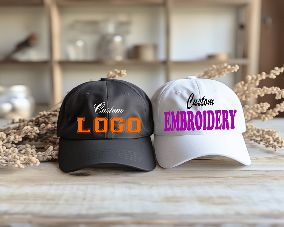Custom Embroidered or Printed Hat, Personalized Cap, Embroidery Logo ...