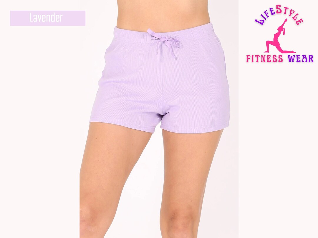 Ribbed Cotton Lounge Shorts: Cheeky Comfy Sleepwear - Etsy
