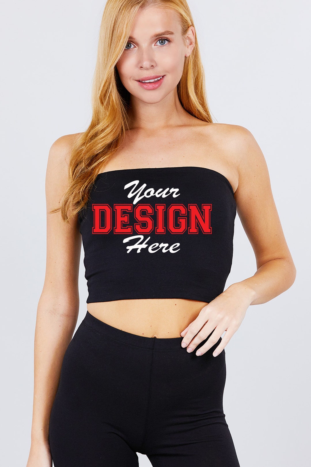 Custom Tube Top – Cheerleader Gift, Baby Tee, Personalized Crop Top ...