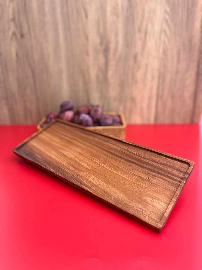 Handmade Wood Rectangle Food Tray - Etsy