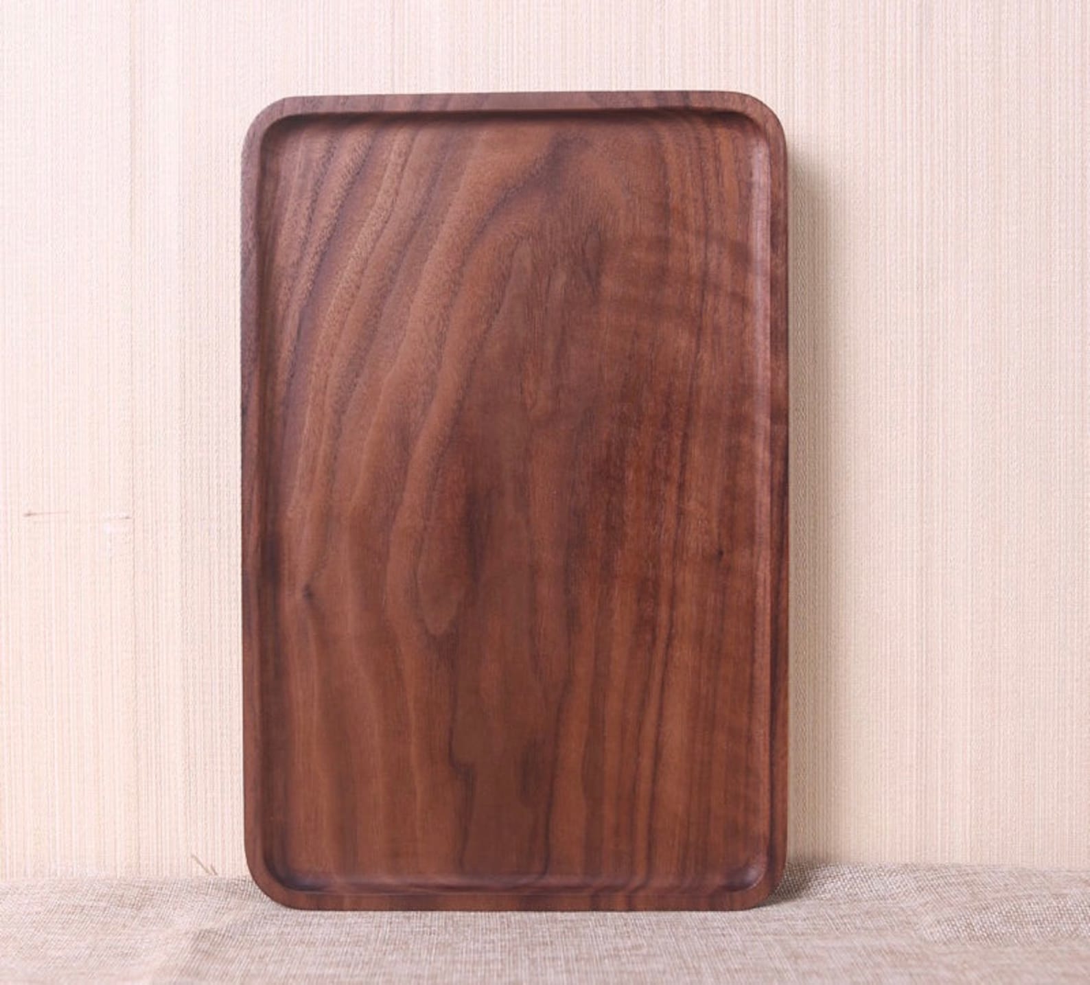 Customized Wood Fruit Food Tray With Round and Rectangular Shape in 2 ...