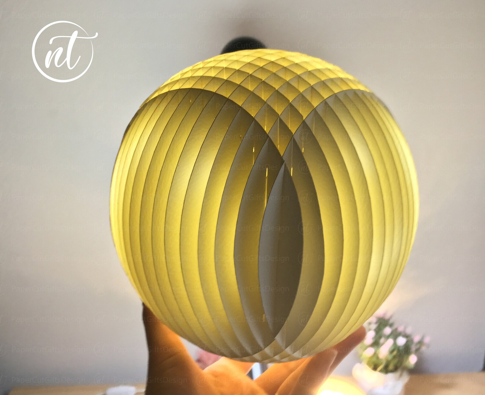 Lighthouse Sphere 3D Pop-up SVG Files, Paper Crafts DIY, Fairy Lights ...