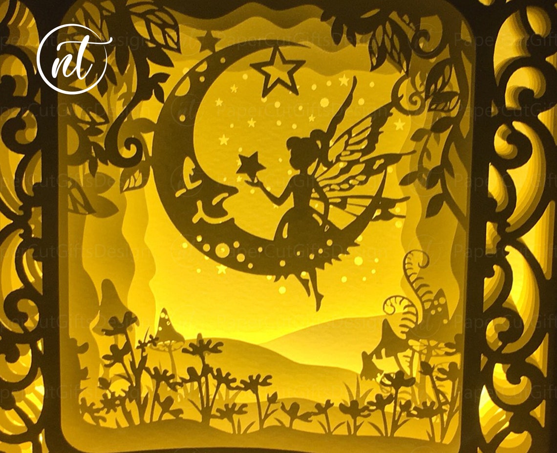 Fairy Moon Pop UP Card 3D Birthday Card Shadowbox Card - Etsy