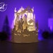 Paper Lantern Nativity of Jesus Paper Cut Lamp for Christmas Christmas ...