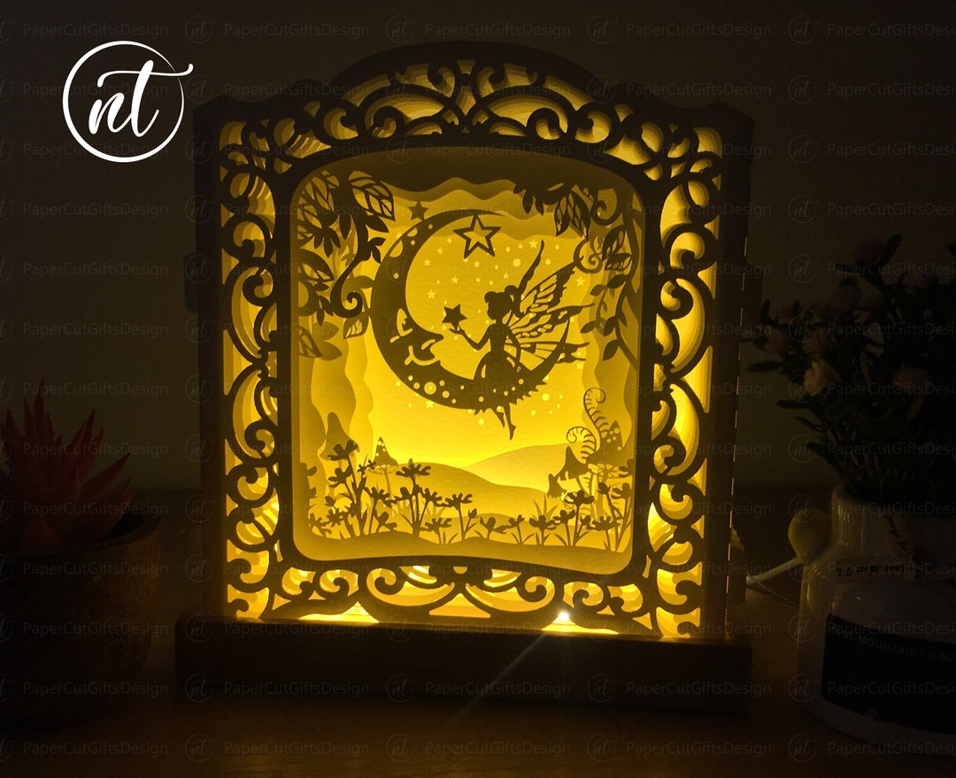 Fairy Moon Pop UP Card 3D, Birthday Card, Shadowbox Card Cricut ...