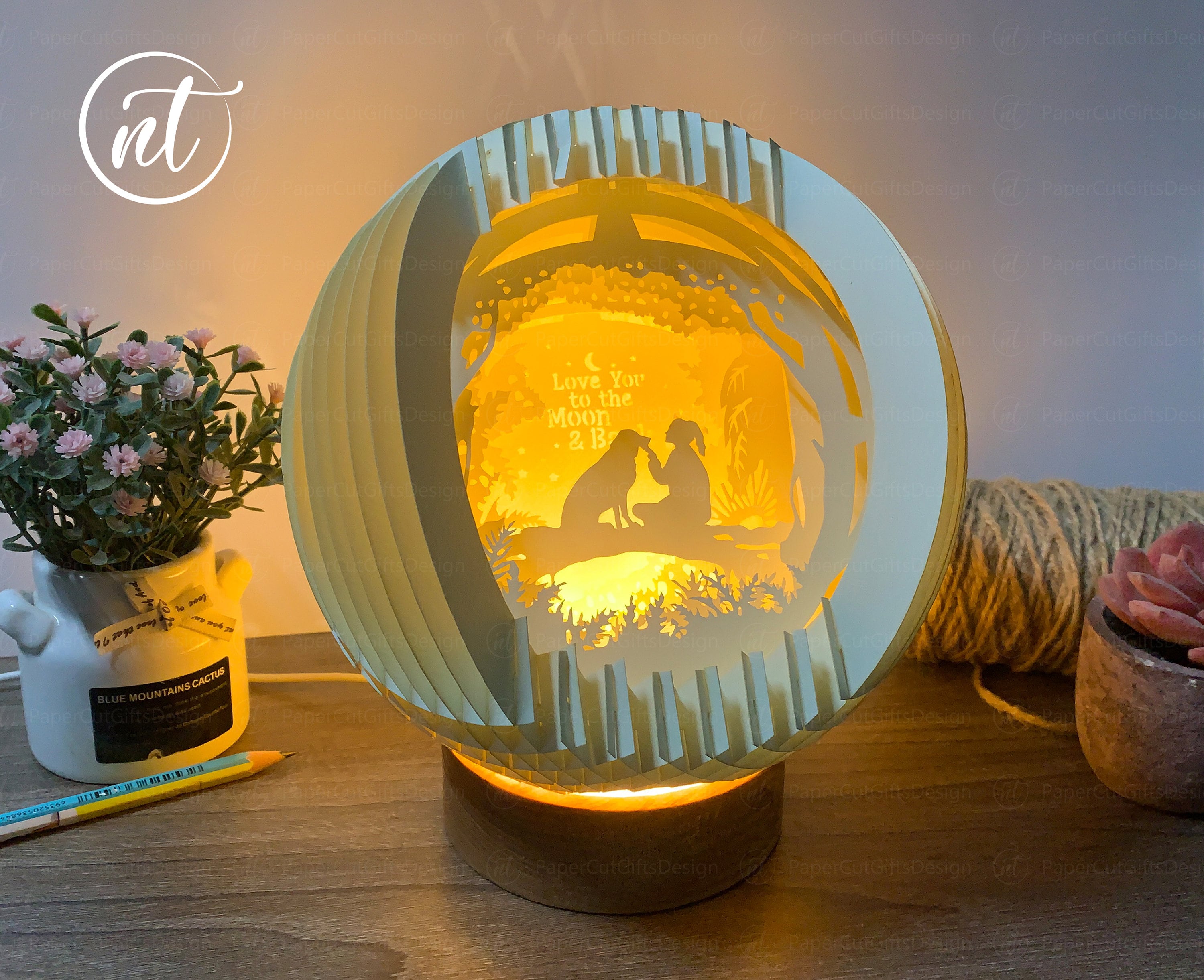 Love Dog Sphere 3D Pop-up SVG Files Paper Crafts DIY Fairy - Etsy