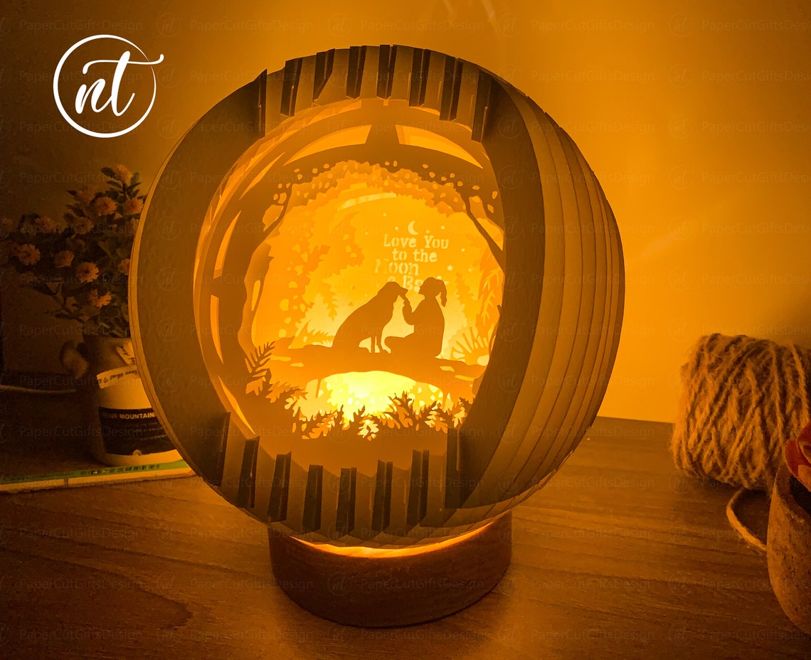 Love Dog Sphere 3D Pop-up SVG Files Paper Crafts DIY Fairy | Etsy