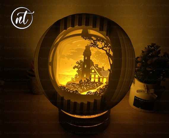 Lighthouse Sphere Pop-up Lights Night Light Lamp - Etsy