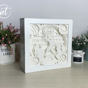 Basketball Shadow Box,sports Lightbox SVG, Paper Cut Shadow Box ...