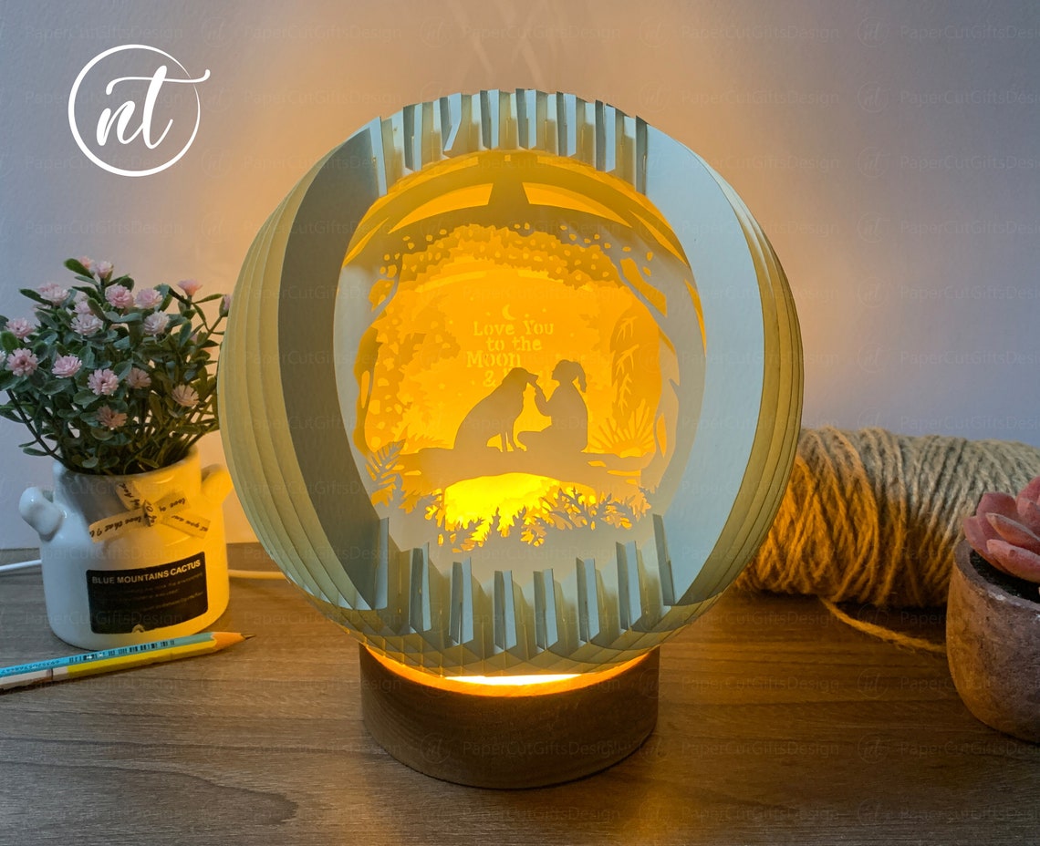 Love Dog Sphere 3D Pop-up SVG Files Paper Crafts DIY Fairy | Etsy