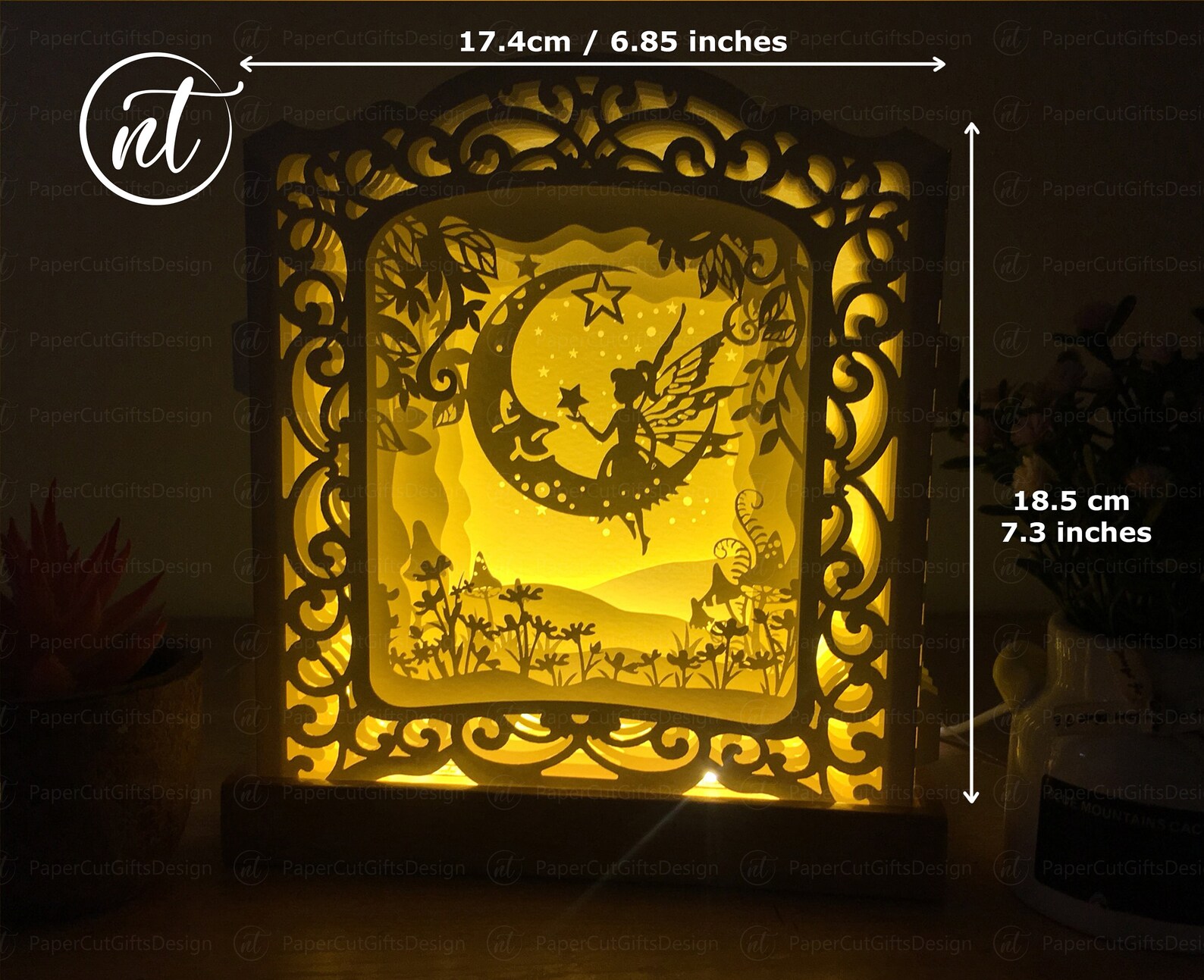 Fairy Moon Pop UP Card 3D Birthday Card Shadowbox Card - Etsy