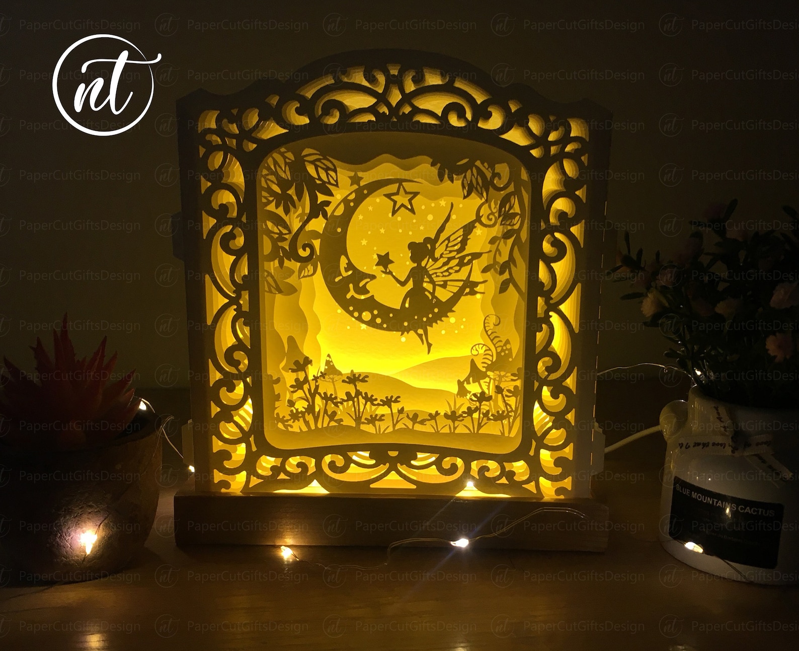 Fairy Moon Pop UP Card 3D Birthday Card Shadowbox Card - Etsy