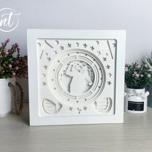 Golf Light Box Template,sports Paper Cut Shadow Box Template - Etsy