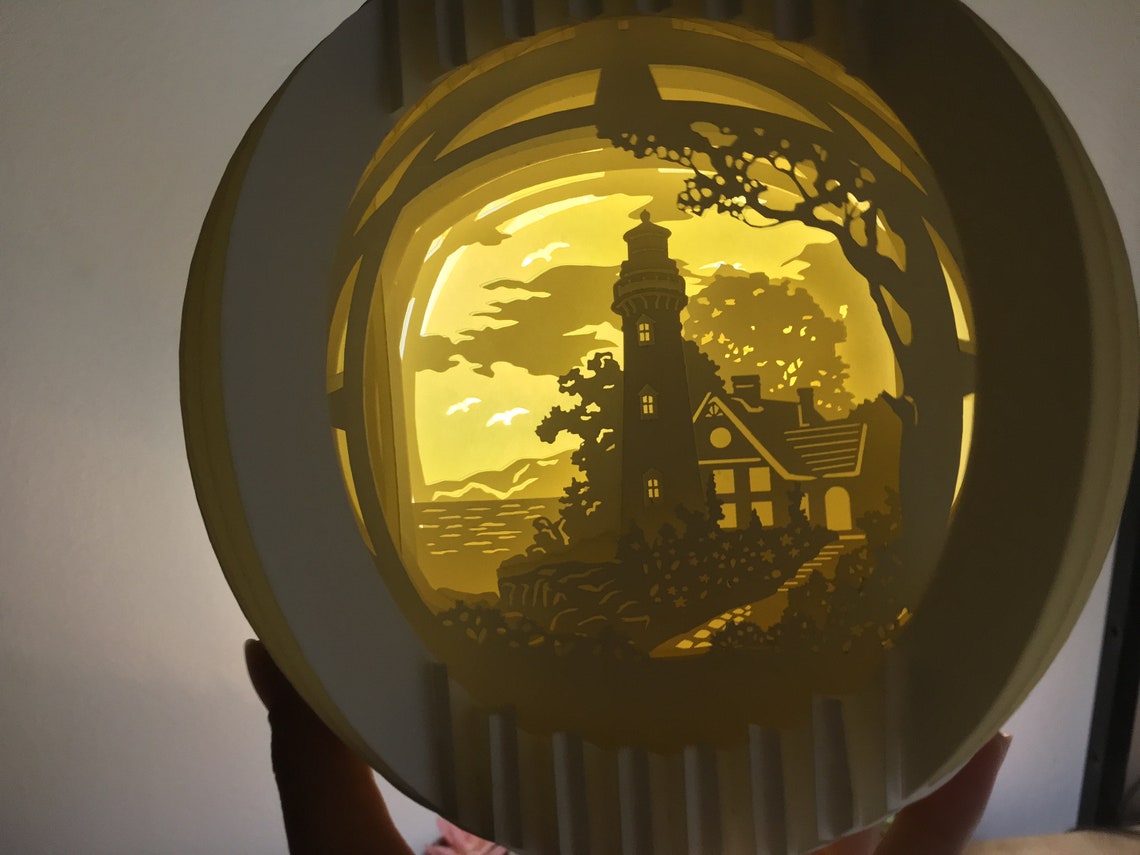 Lighthouse Sphere Pop-up Lights Night Light Lamp - Etsy