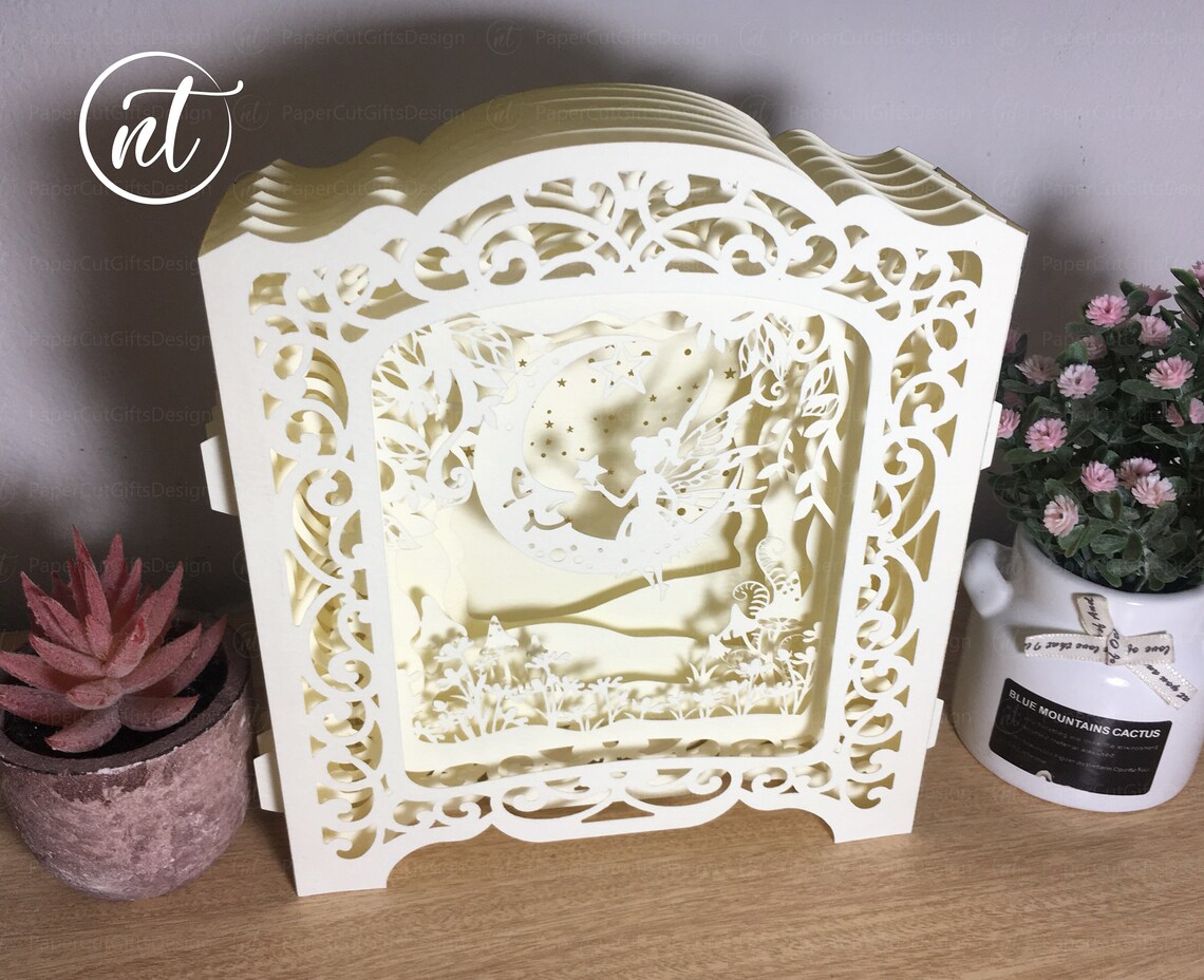 Fairy Moon Pop UP Card 3D Birthday Card Shadowbox Card - Etsy