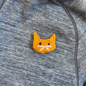 Handmade Yarn Cat Pin Kitten Pin Gift for Cat Lover Crochet Pin - Etsy