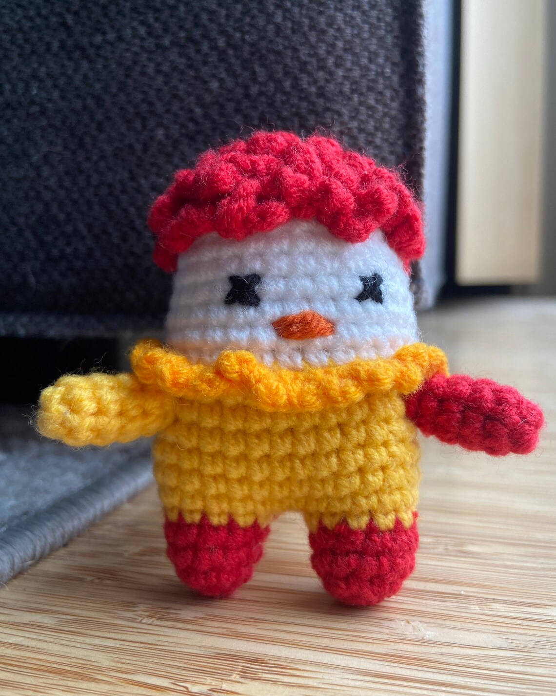 Handmade Clown Mini Clown Crochet Yarn Clown Ornament | Etsy