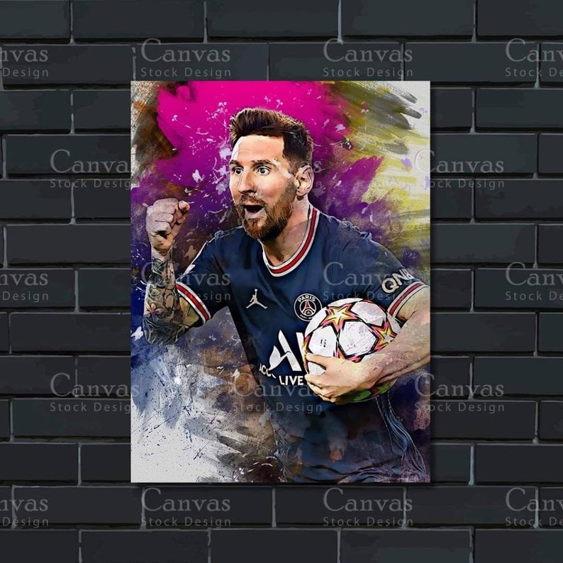 Lionel Messi Poster Argentina National Canvas Frame Kids Wall - Etsy