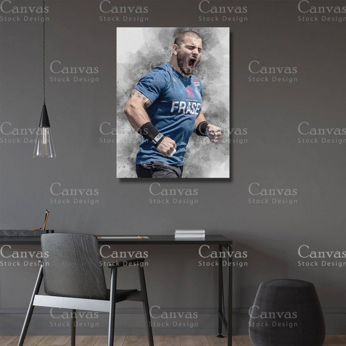Mat Fraser Poster, Crossfit Games Canvas Frame, Kids Wall Decor, Man ...