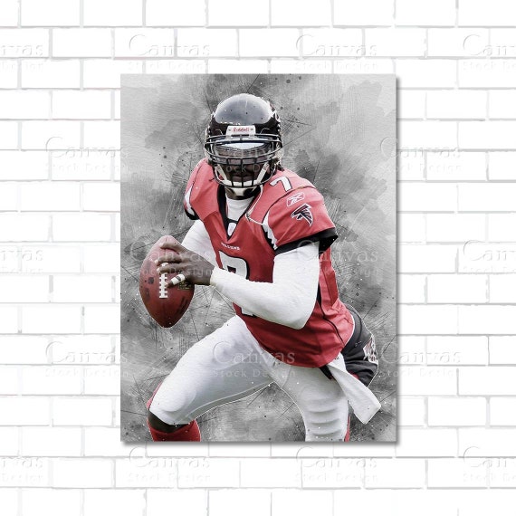 Michael Vick Atlanta Falcons Poster Canvas Frame Kids Wall - Etsy