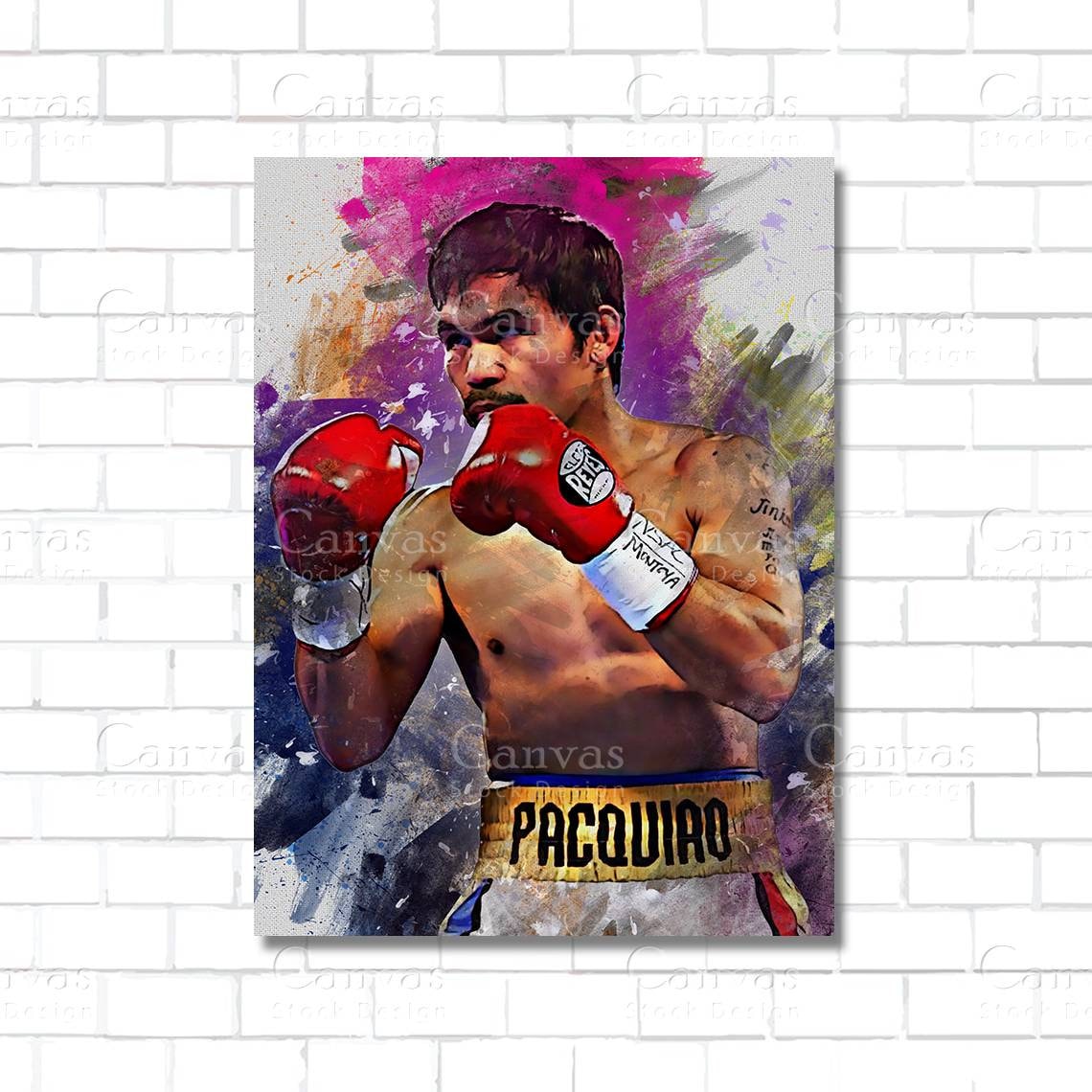 Manny Pacquiao Poster, Canvas Wrap, Boxing Framed, Sports Wall Art, Man ...
