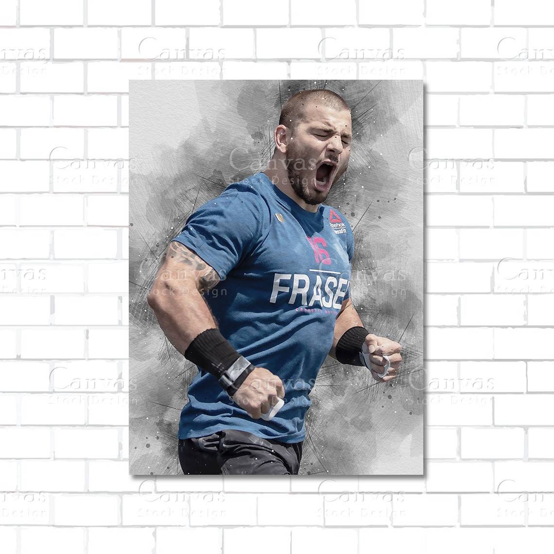 Mat Fraser Poster, Crossfit Games Canvas Frame, Kids Wall Decor, Man ...
