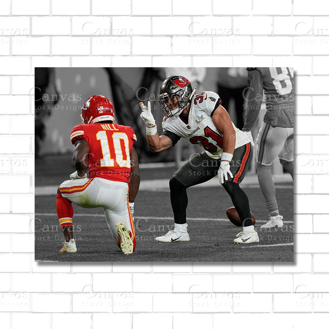 Antoine Winfield Jr, Black & White Canvas Art, Football Print, Canvas ...