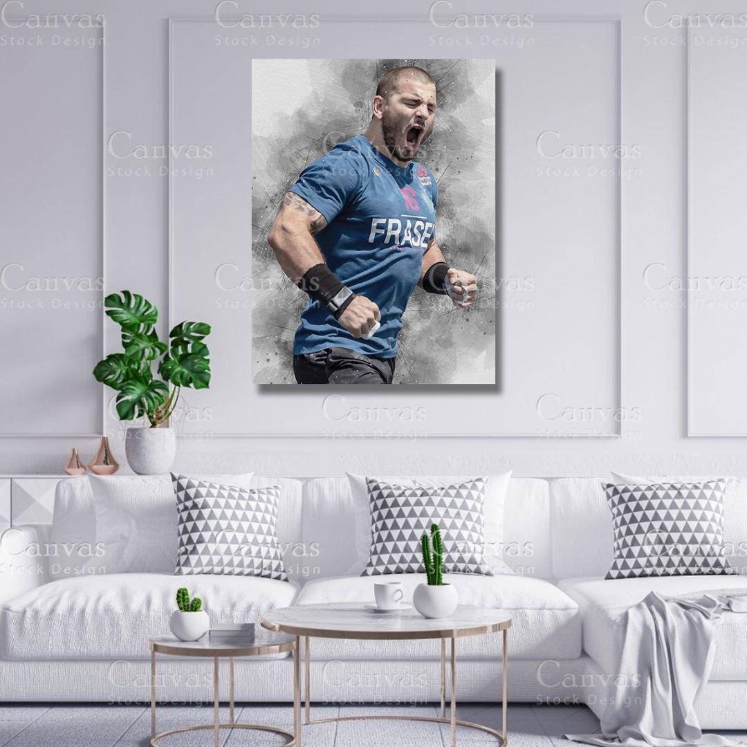 Mat Fraser Poster, Crossfit Games Canvas Frame, Kids Wall Decor, Man ...