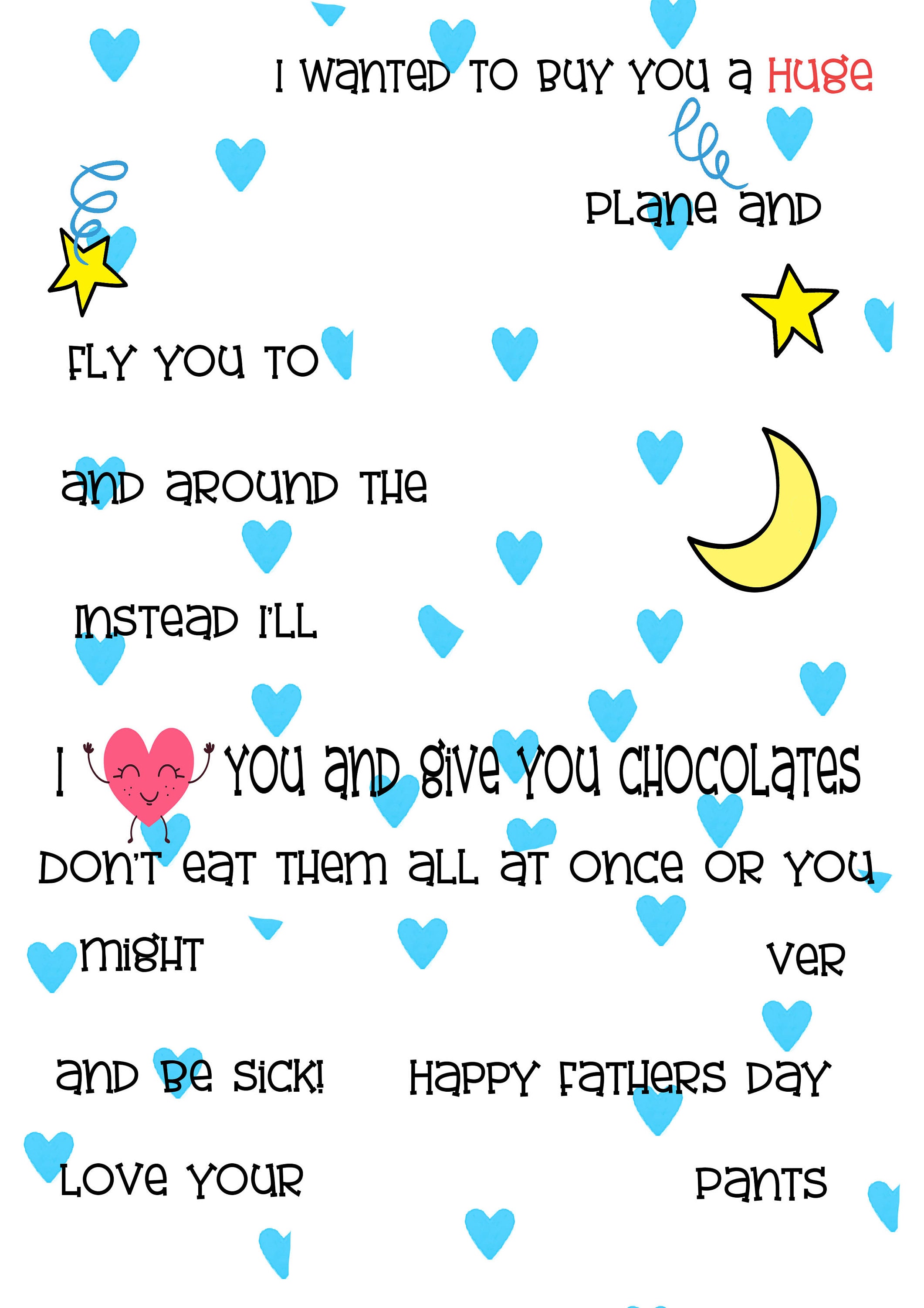 Digital Chocolate Poem, Add Your Own Chocolate, Chocolate Poem Print ...