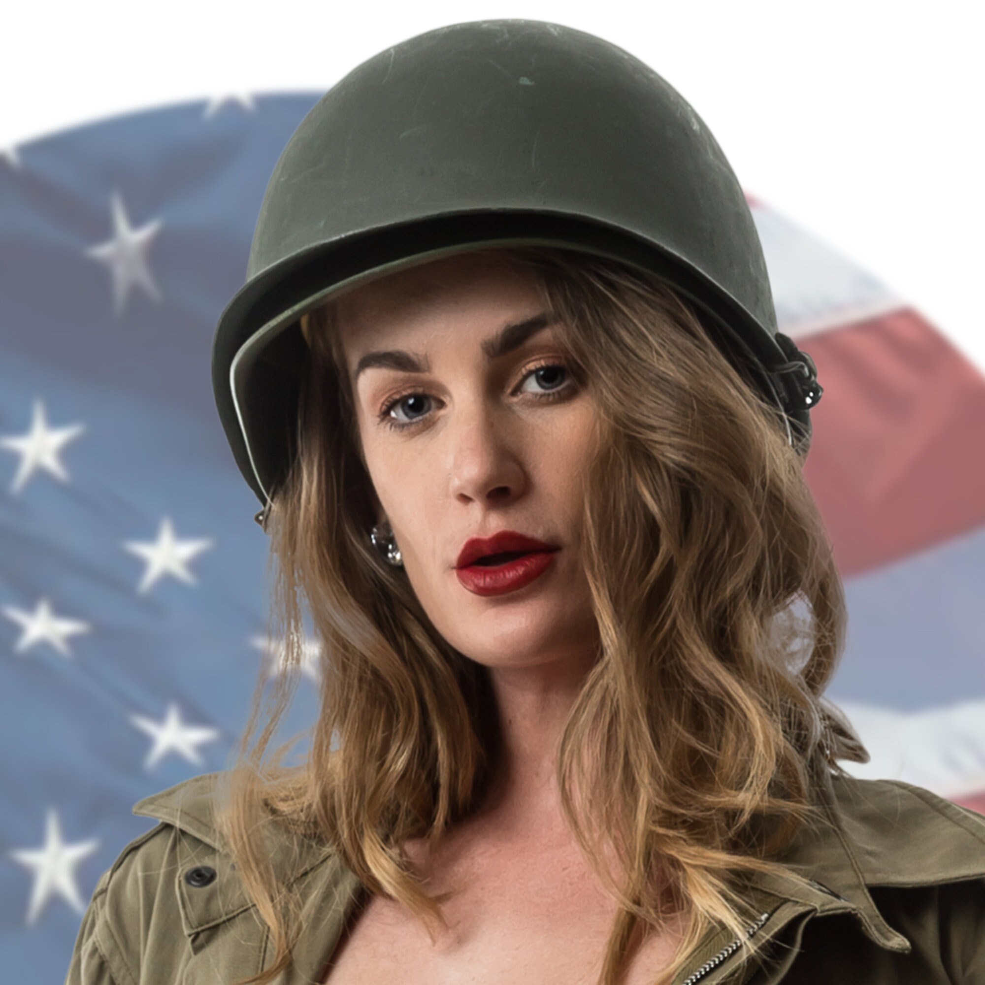 Easy Company, Vintage Style Pin Up, Military Pin Up, 9x6 Print in an A4 ...