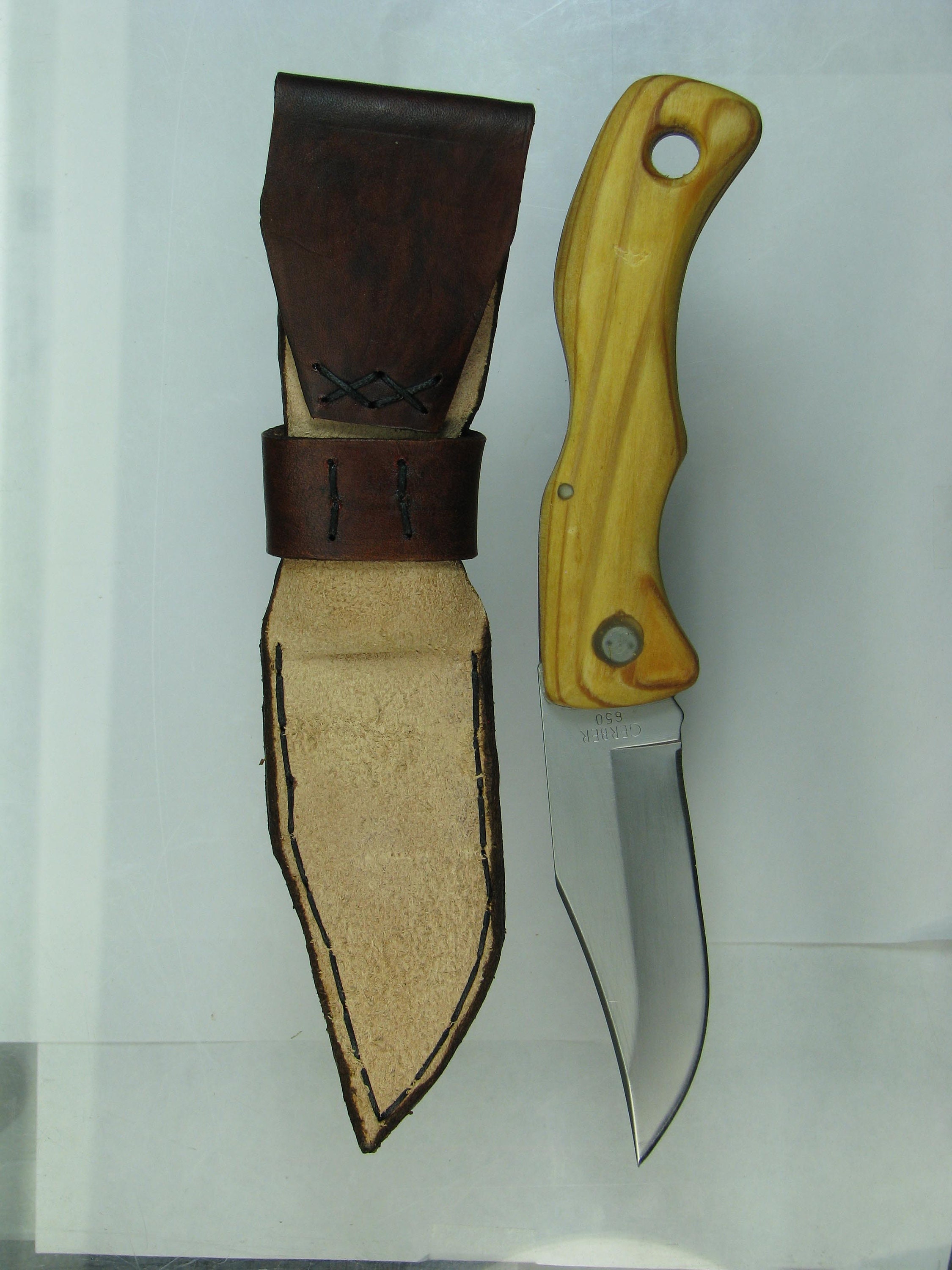 Sheath Knife (with a Gerber Steel Blade). - Etsy