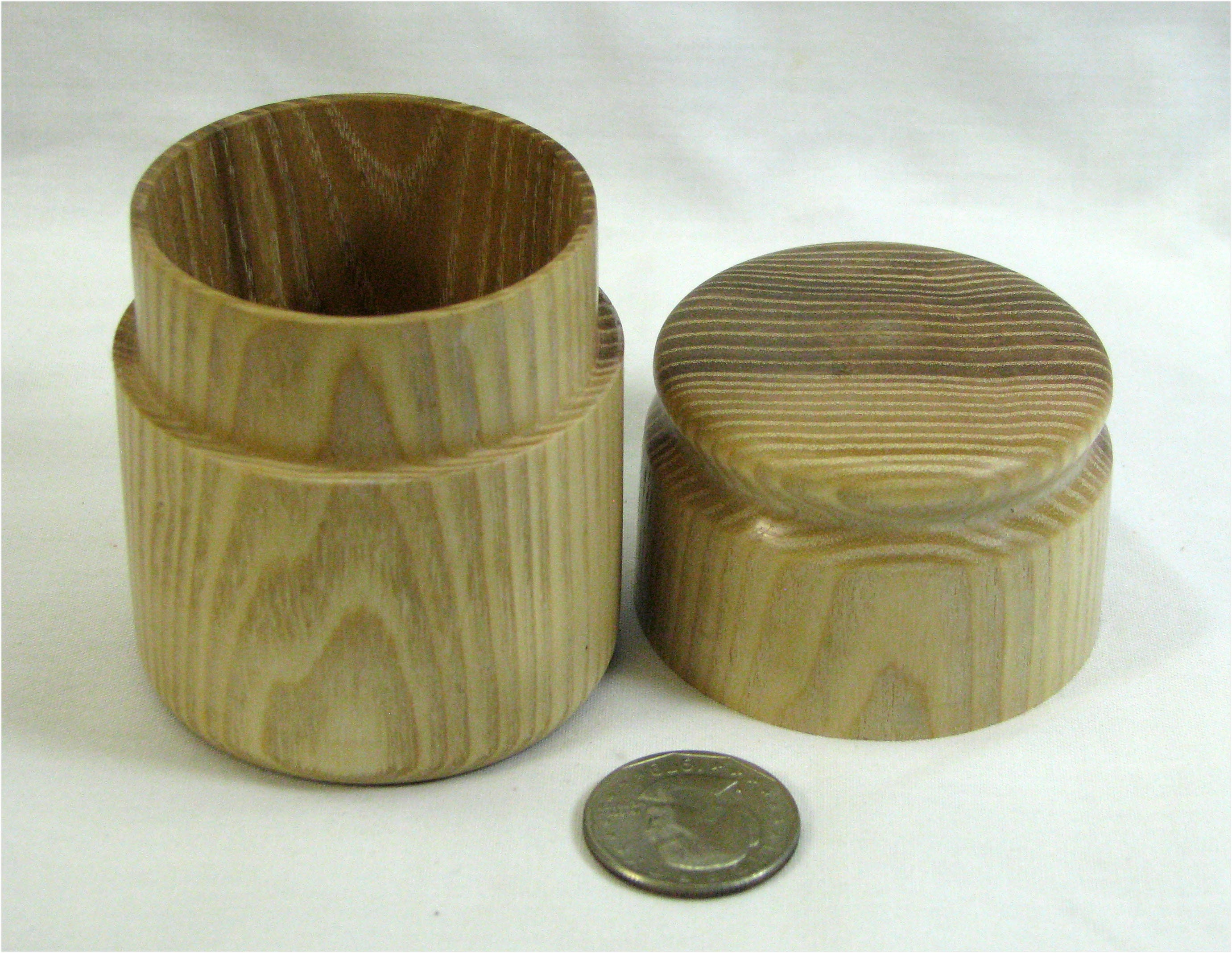 Turned Wood Box of White Ash - Etsy