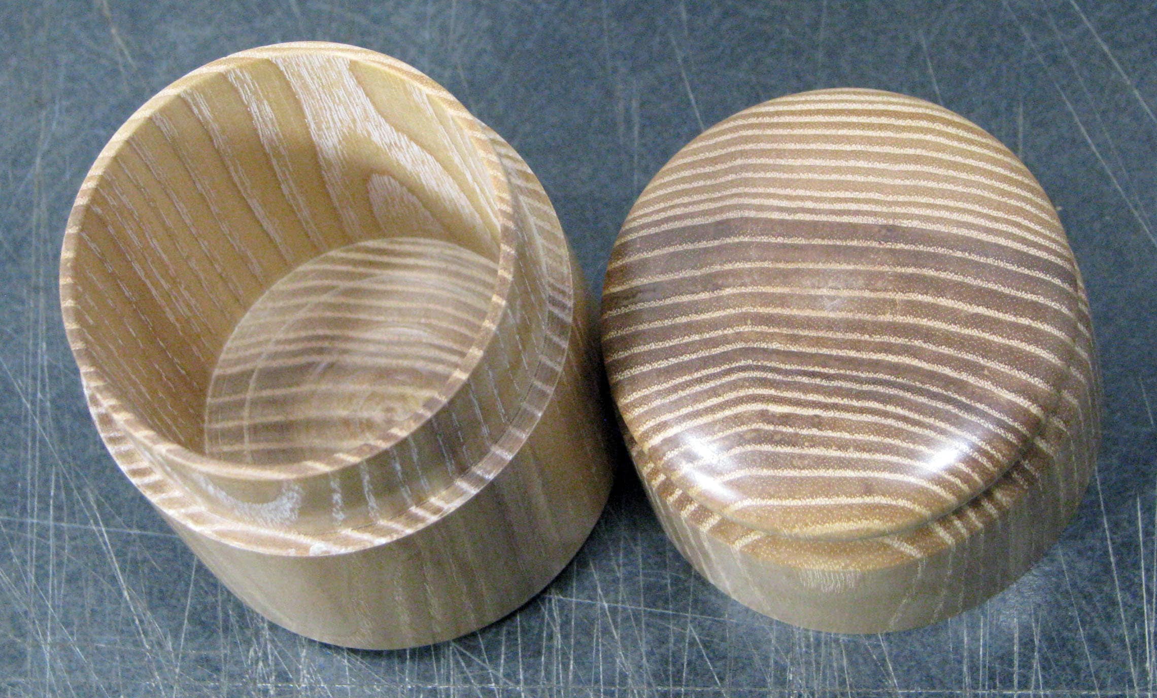 Turned Wood Box of White Ash - Etsy