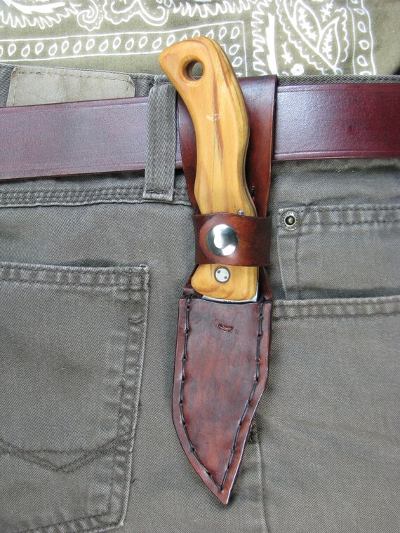 Sheath Knife with a Gerber Steel Blade. | Etsy