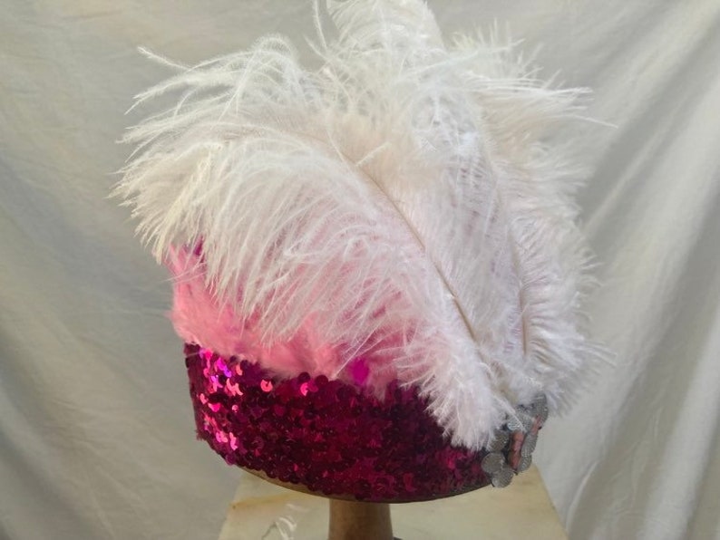 Elegant Ostrich Feather Headdress - Etsy