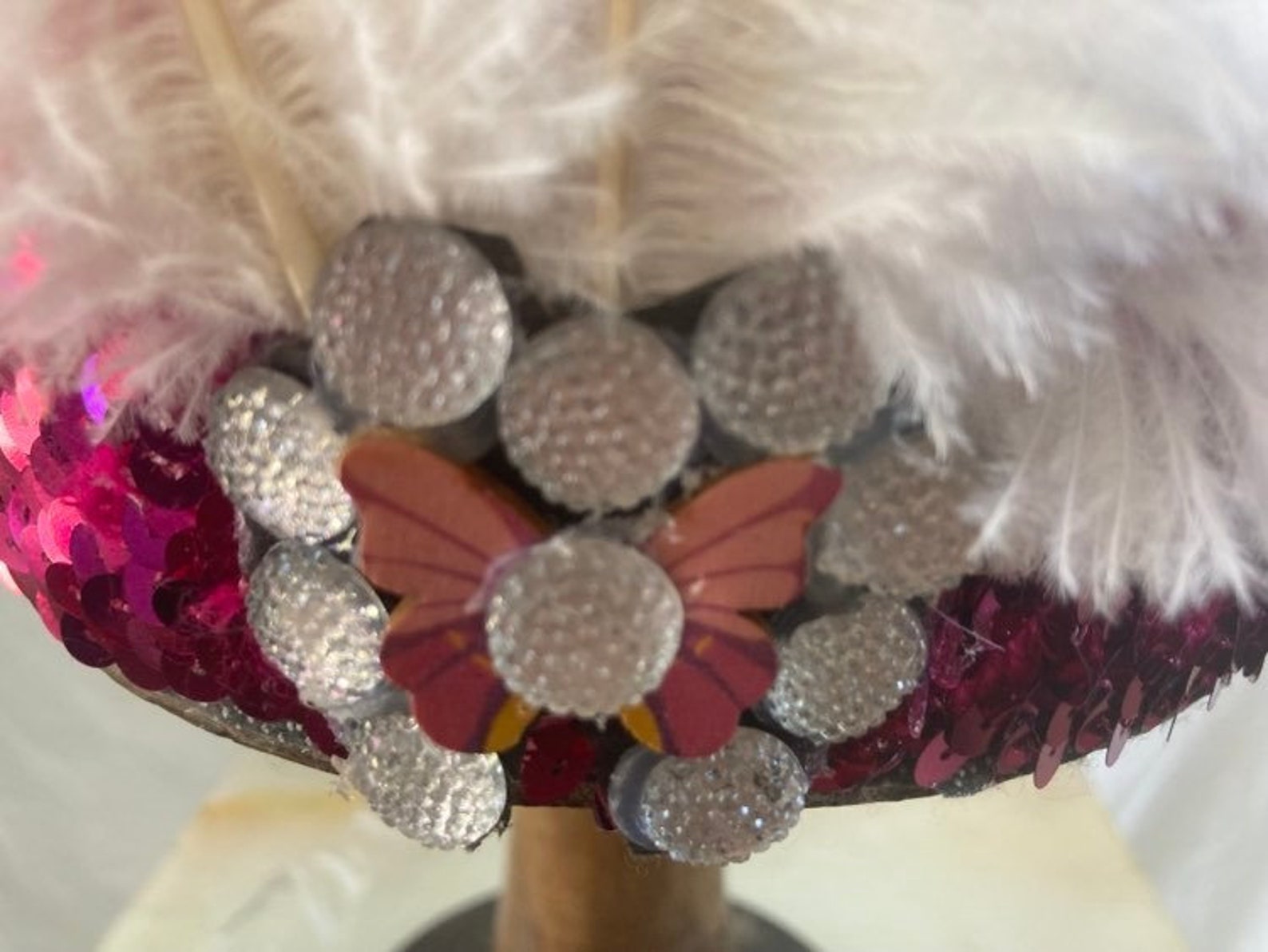 Elegant Ostrich Feather Headdress - Etsy