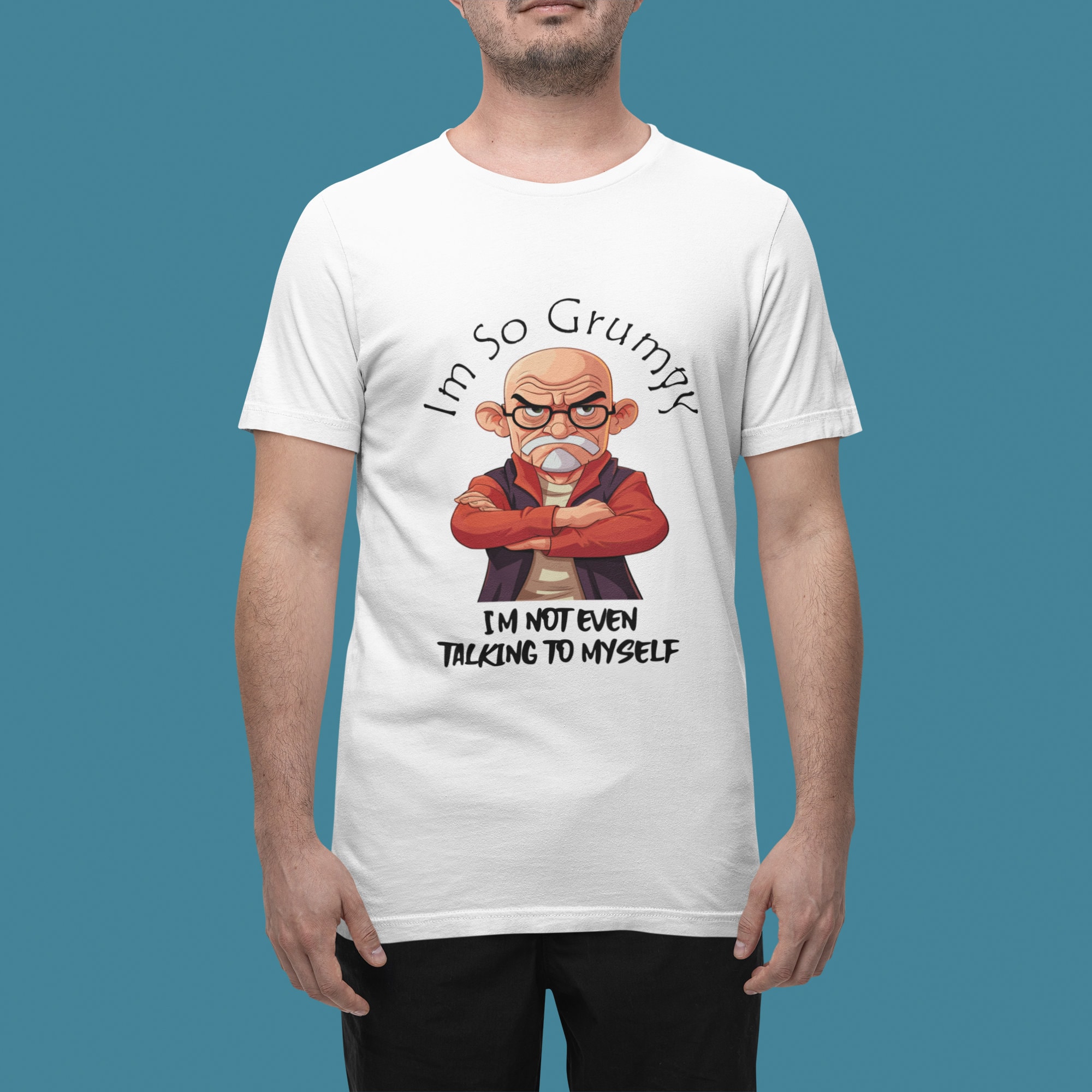 Mens I'm so Grumpy Novelty T-shirt, Dad Old Man Shirt, Father's Day ...