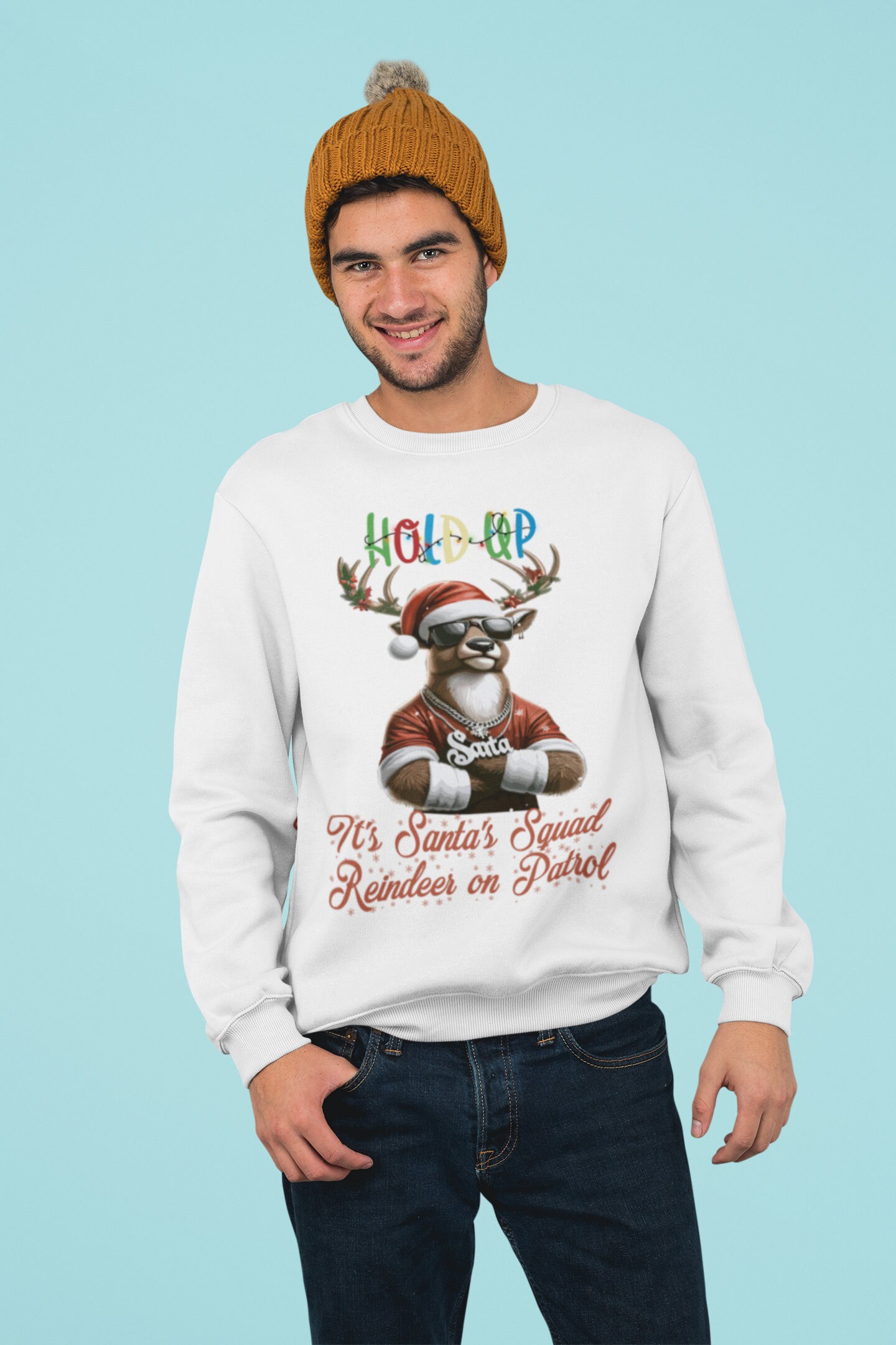 Santa Squad Security Team: Ultimate Reindeer Guard Christmas Unisex ...