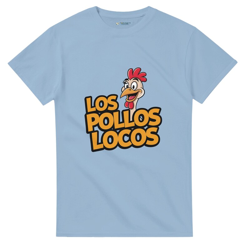 Funny Los Pollos Locos T-shirt - Crazy Chicken Design - Etsy